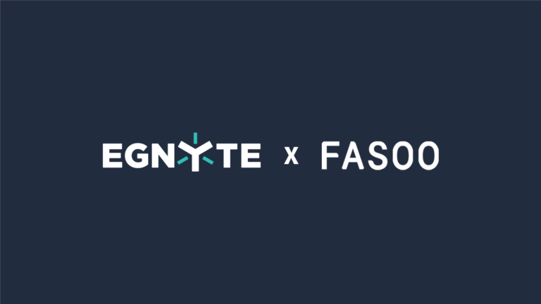 Fasoo x Egnyte Integration Brochure | Fasoo News